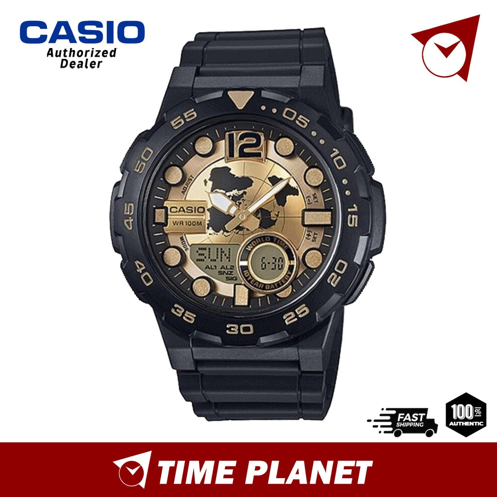 Casio Digital Analog Resin Men's Watch AEQ-100WB-9A – Timeplanet