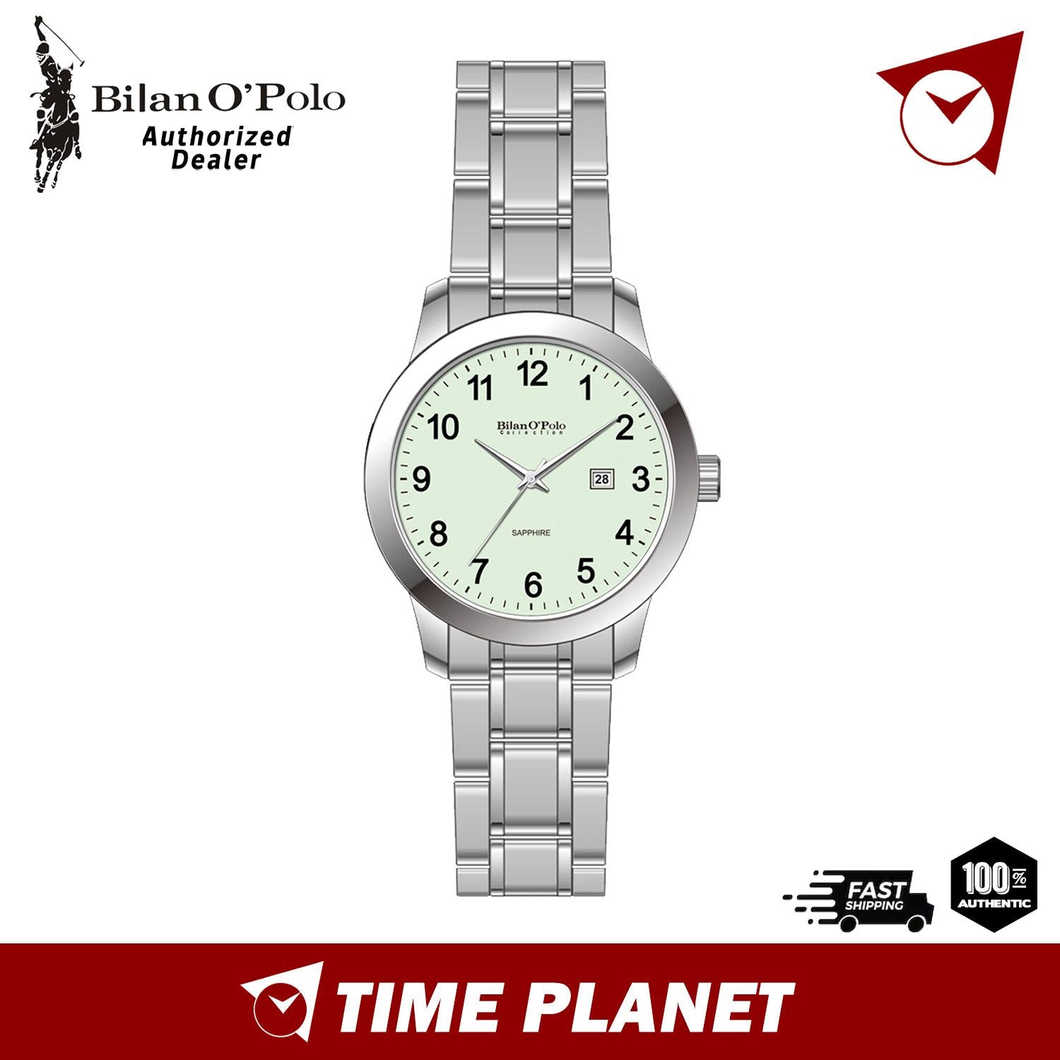 [Official Warranty] BilanO' Polo Collection PC-G6520 Silver / Green Li ...