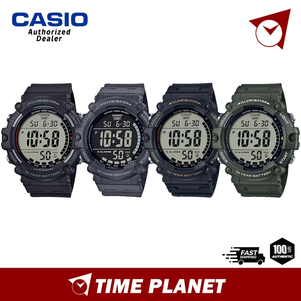 [Official Warranty] Casio Digital Men Watch AE-1500WH/AE-1500WH-1A/AE ...